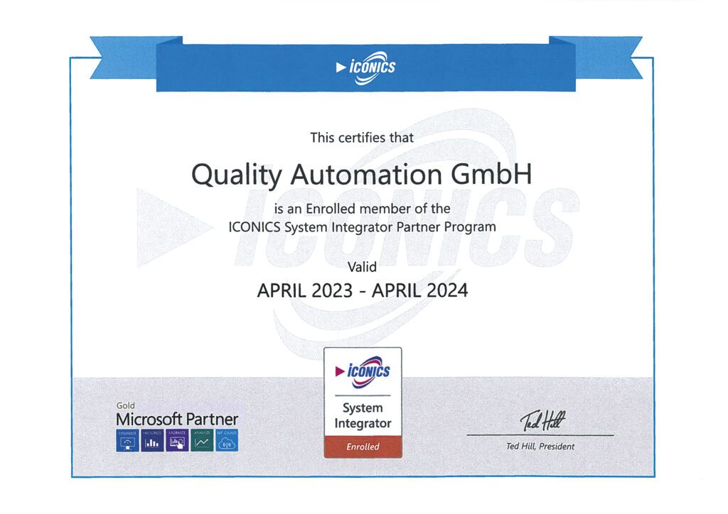 ICONICS System Integrator-en - Quality Automation GmbH